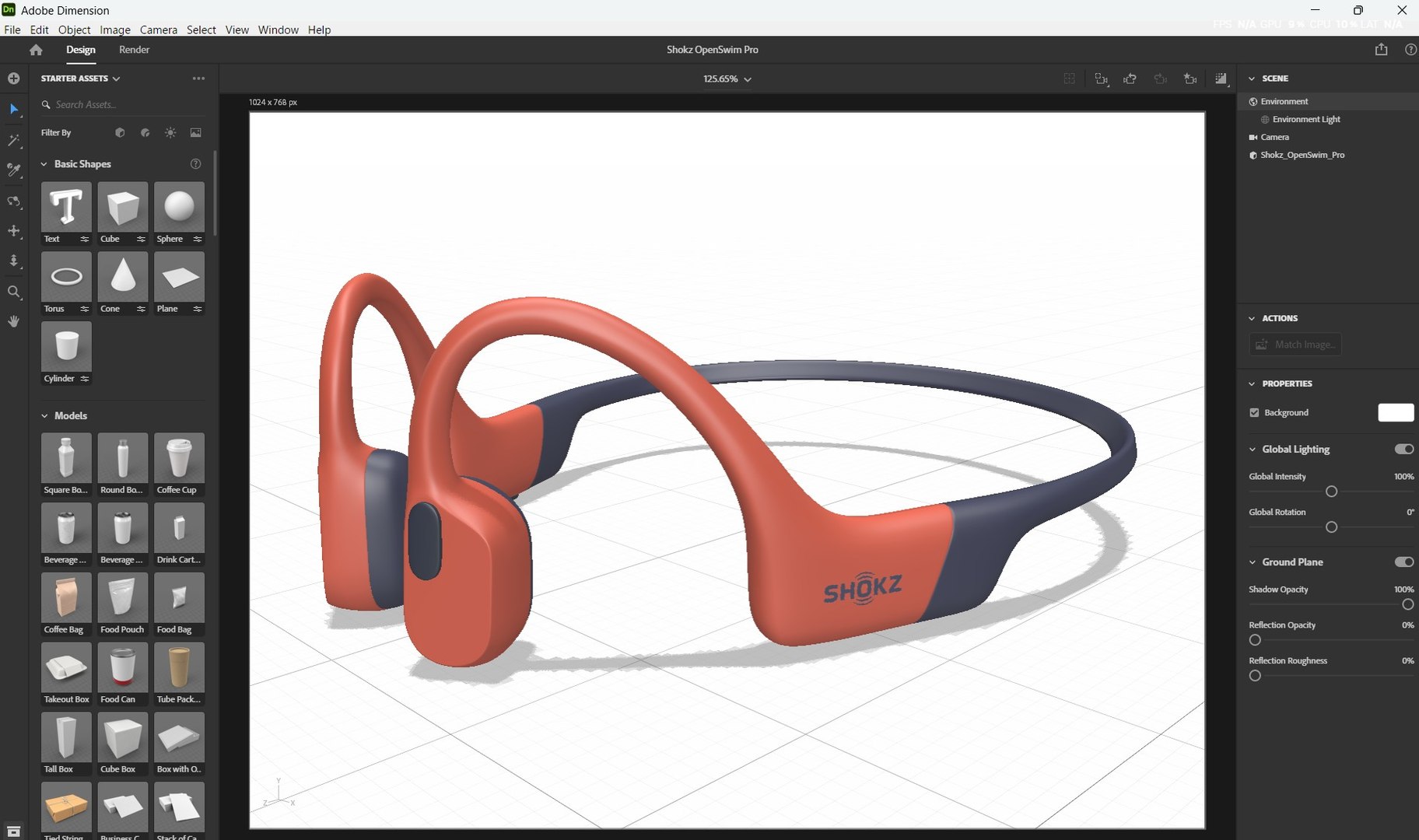 3D Shokz OpenSwim Pro Model - TurboSquid 2327479