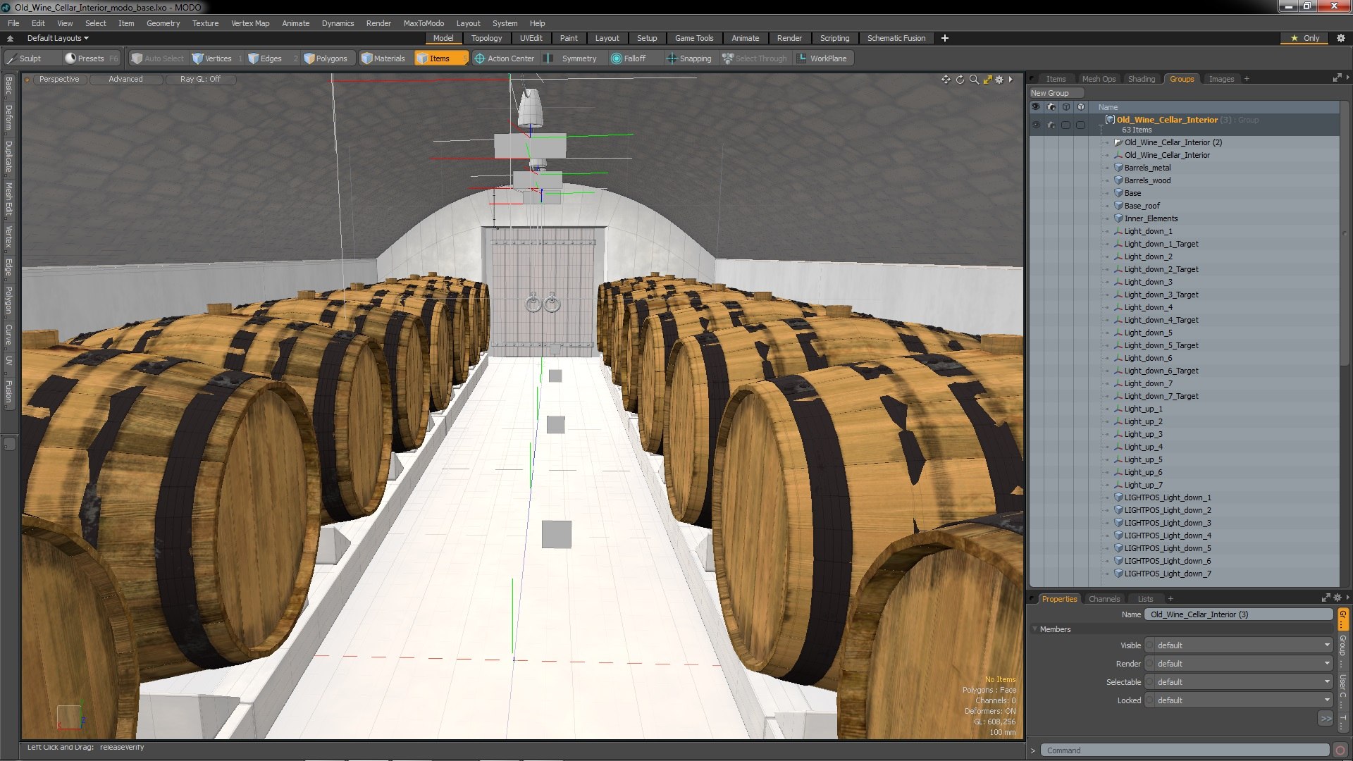 Old Wine Cellar Interior 3D model - TurboSquid 2158709