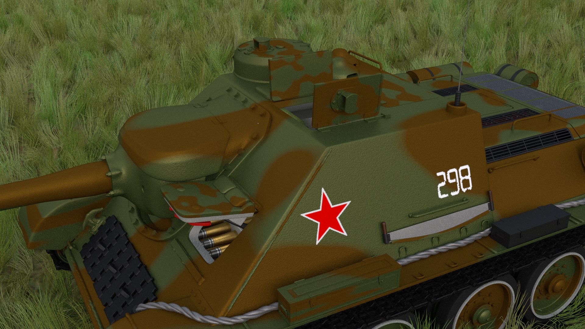 Soviet Tank Interior Engine 3d Obj
