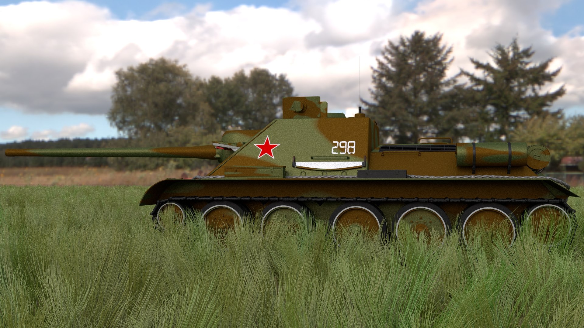 Soviet Tank Interior Engine 3d Obj