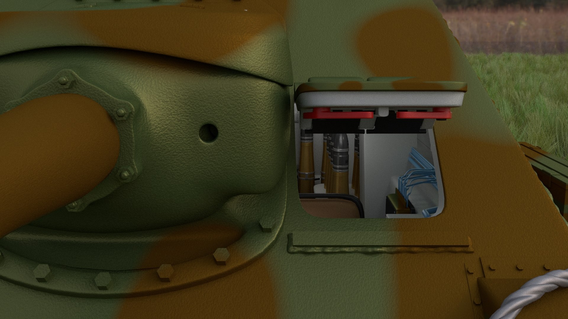Soviet Tank Interior Engine 3d Obj