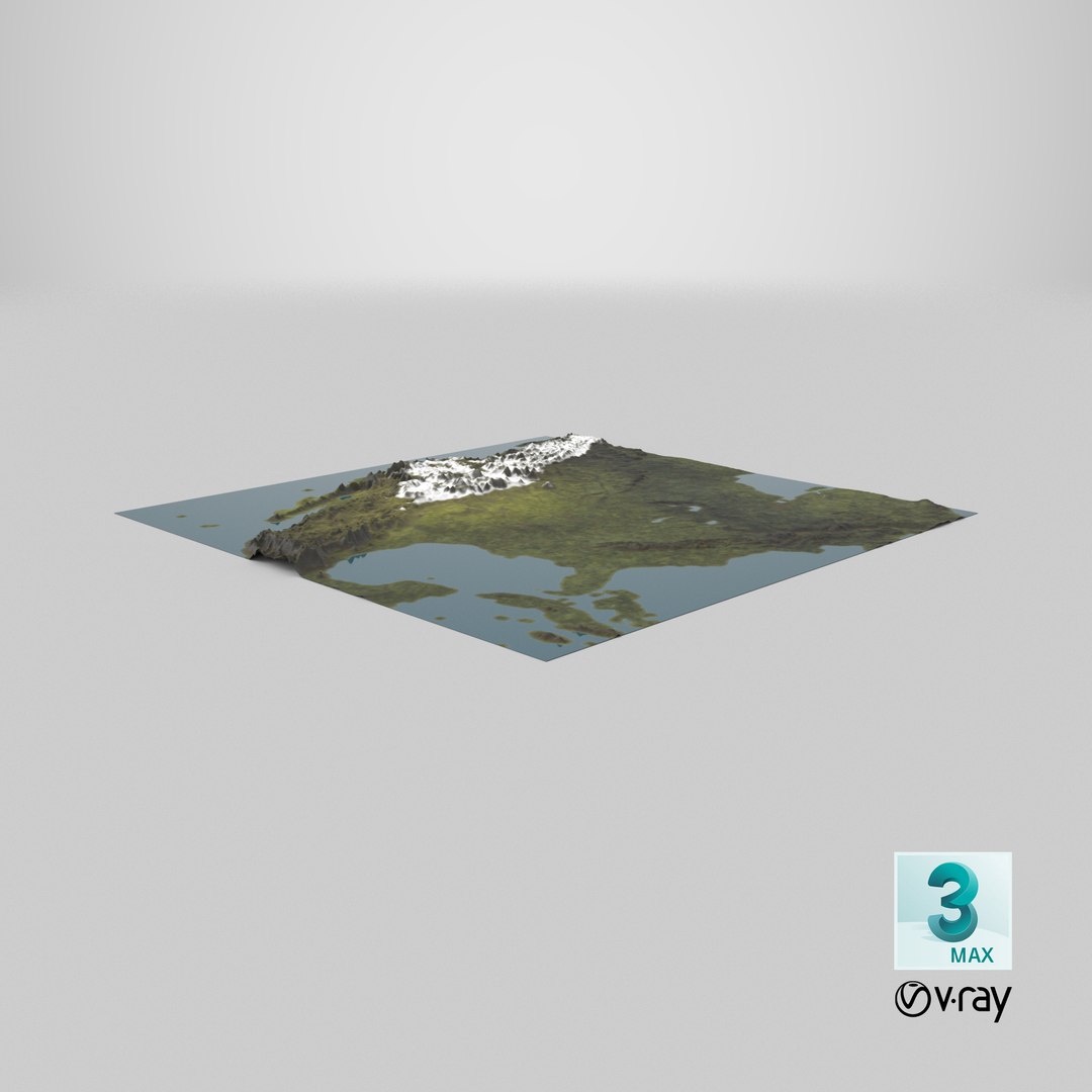 Cartoon Usa Stylized Landscape PBR Map Model - TurboSquid 2511921