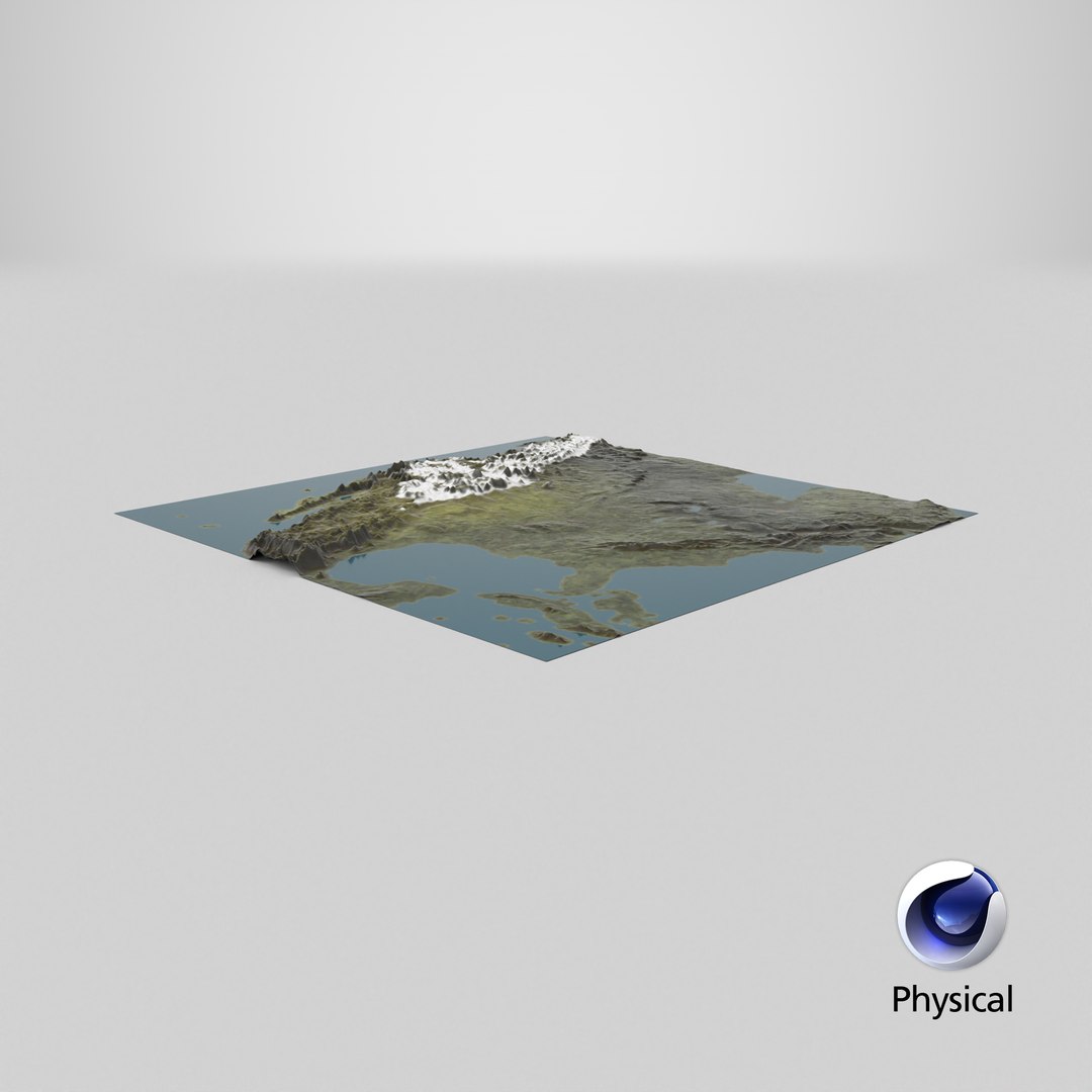 Cartoon Usa Stylized Landscape PBR Map Model - TurboSquid 2511921