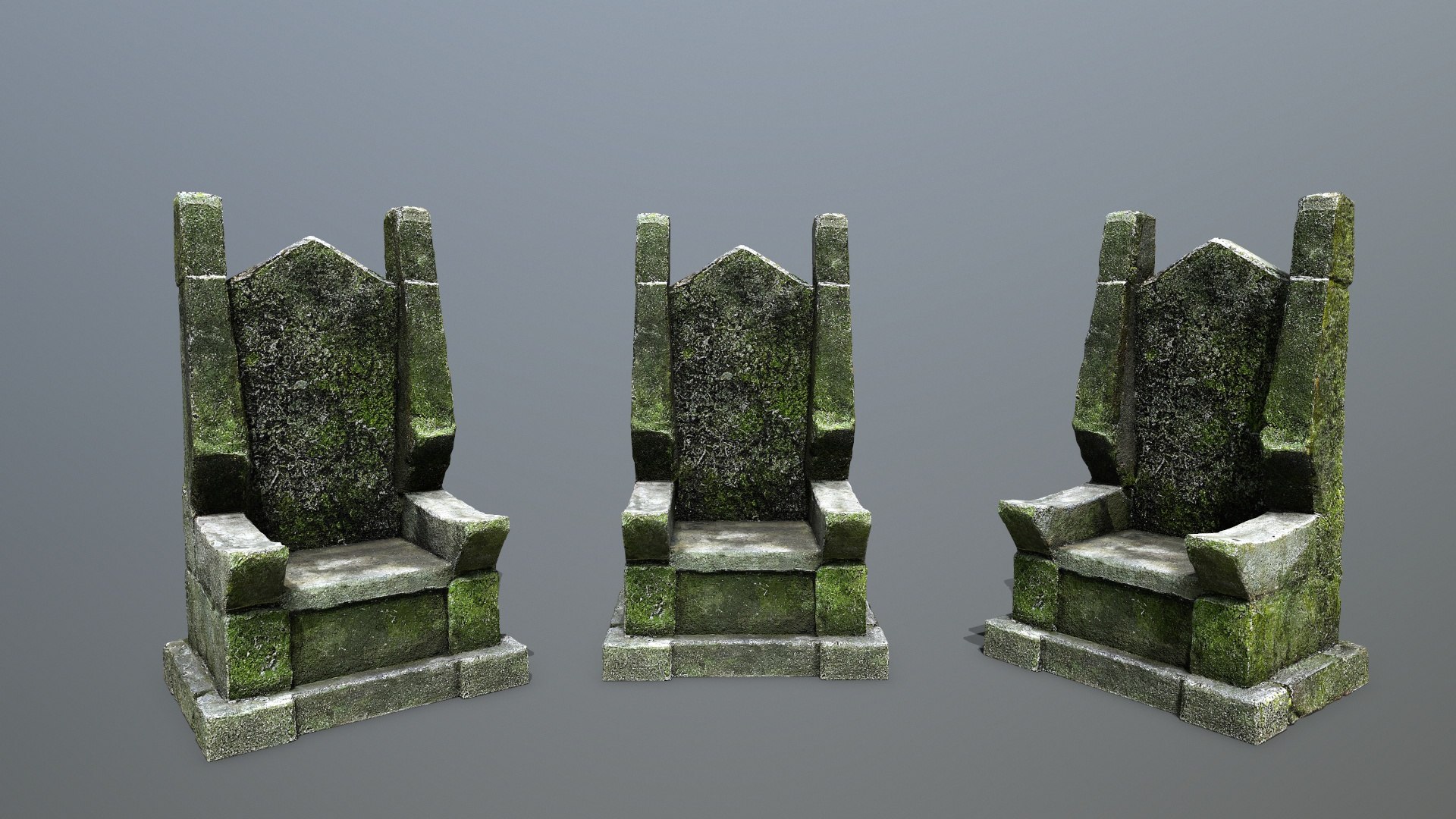 3D Stone Throne - TurboSquid 2260361