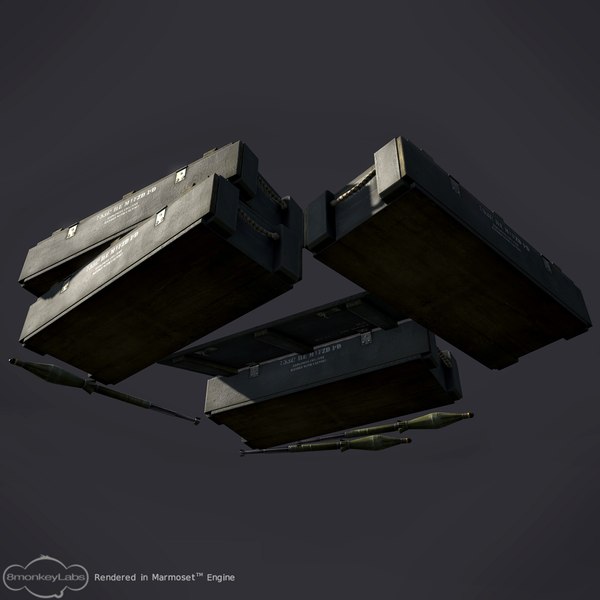 3d Crate Rpg Model