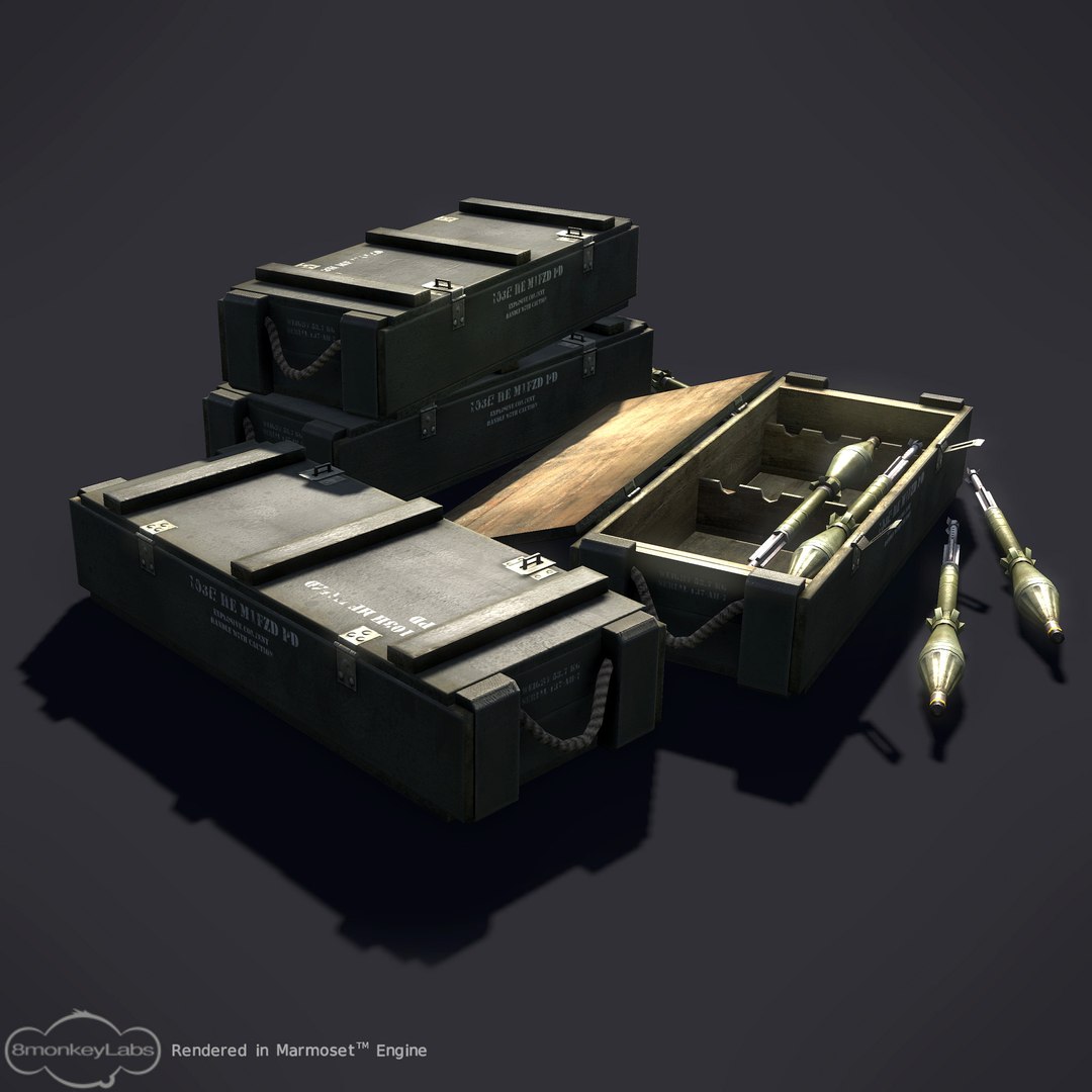 3d Crate Rpg Model
