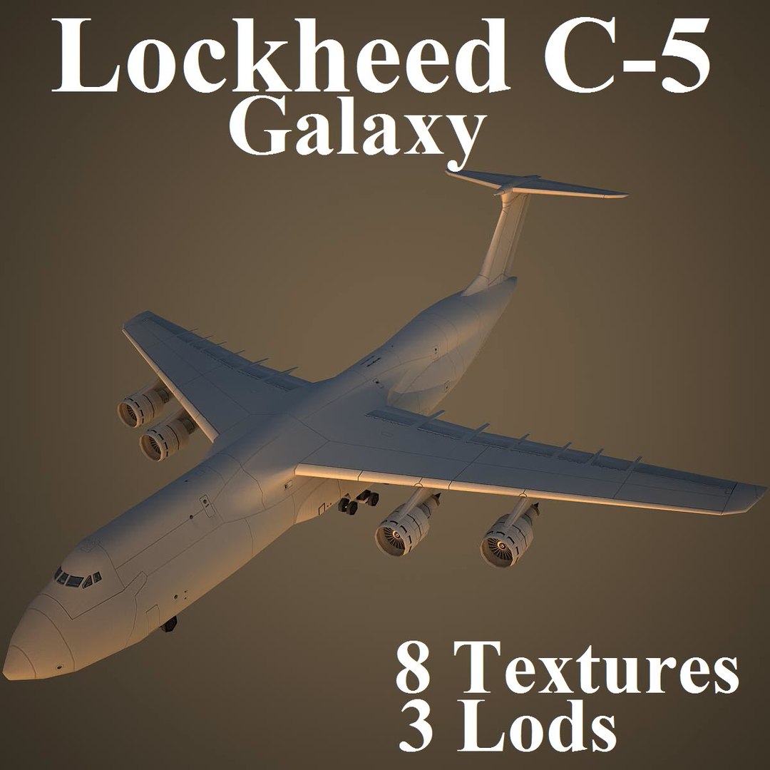 lockheed c-5 3d model