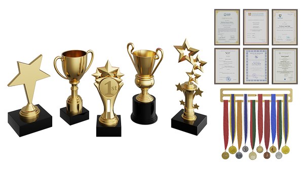 3D model Awards Set BLENDER 3D Model Cycles - TurboSquid 1773041