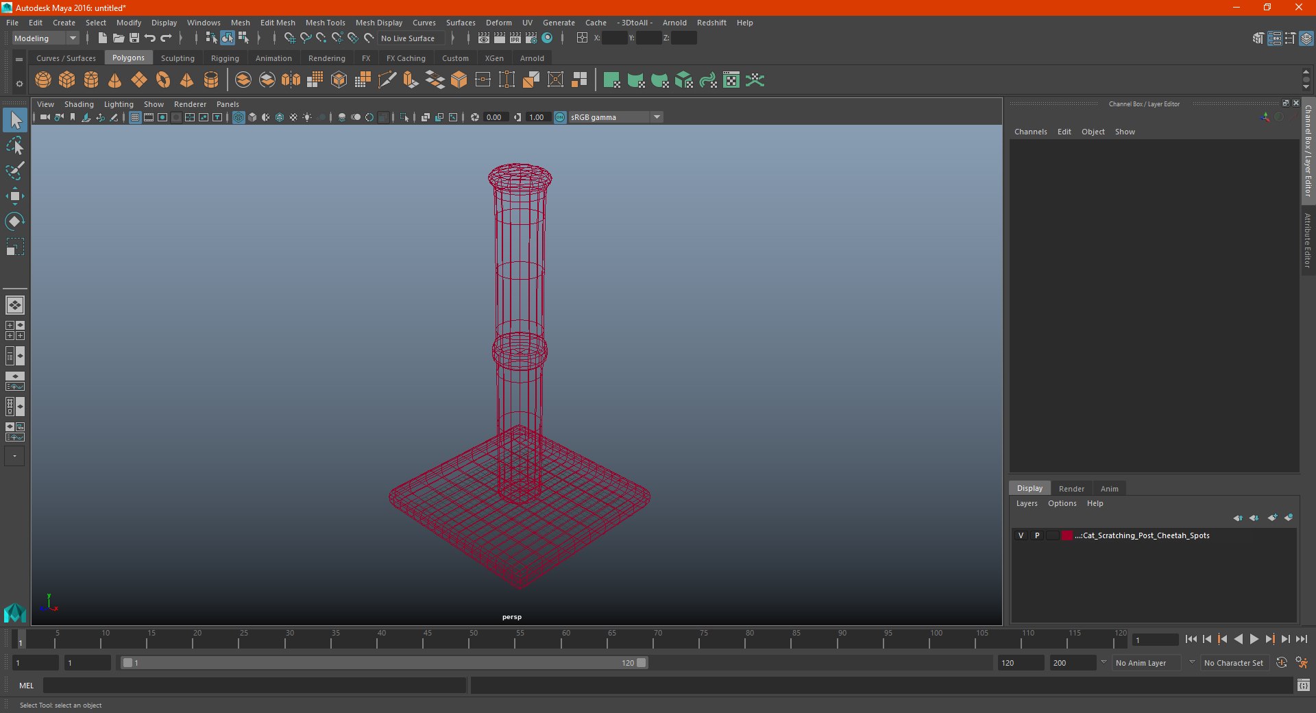 Cat Scratching Post Cheetah Spots 3D Model - TurboSquid 1800482