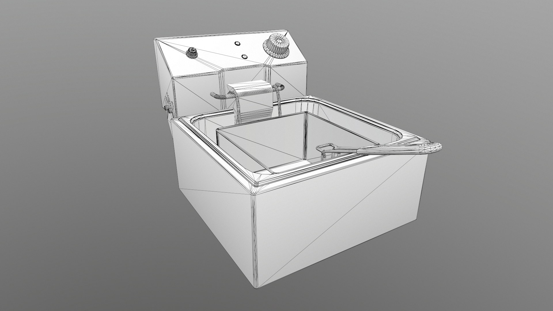 3D Realistic Deep Fryer Model - TurboSquid 1493743