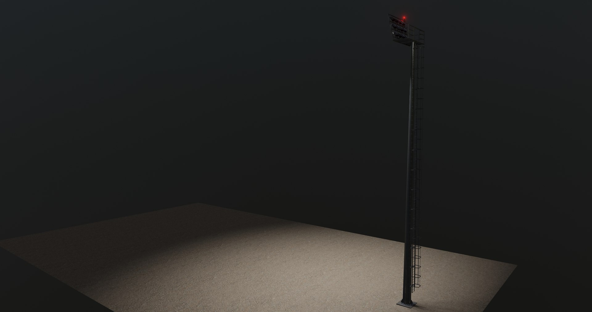 3D model 20 Meter Polygonal Projector Pole - TurboSquid 2064149