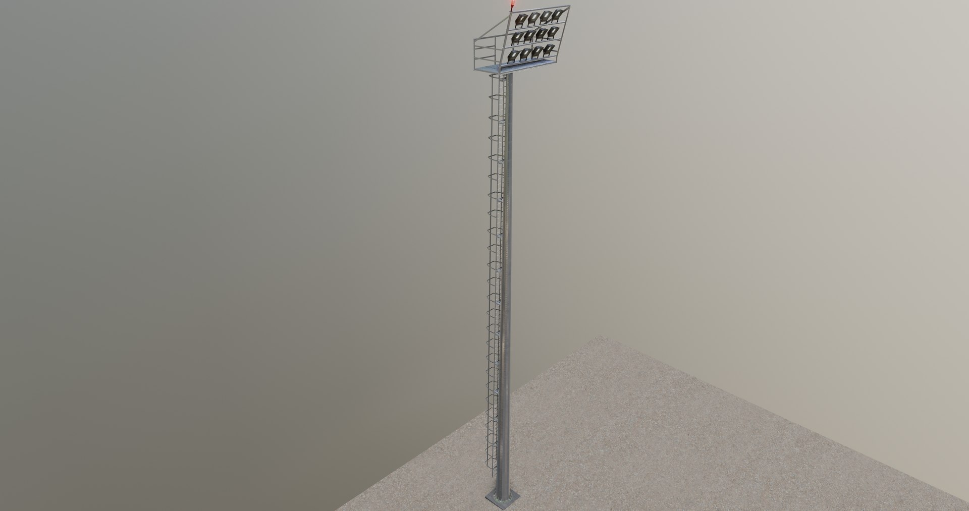 3D model 20 Meter Polygonal Projector Pole - TurboSquid 2064149