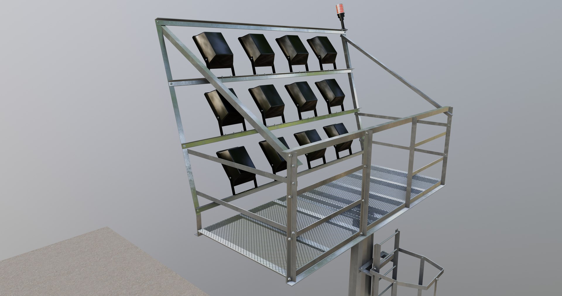 3D model 20 Meter Polygonal Projector Pole - TurboSquid 2064149