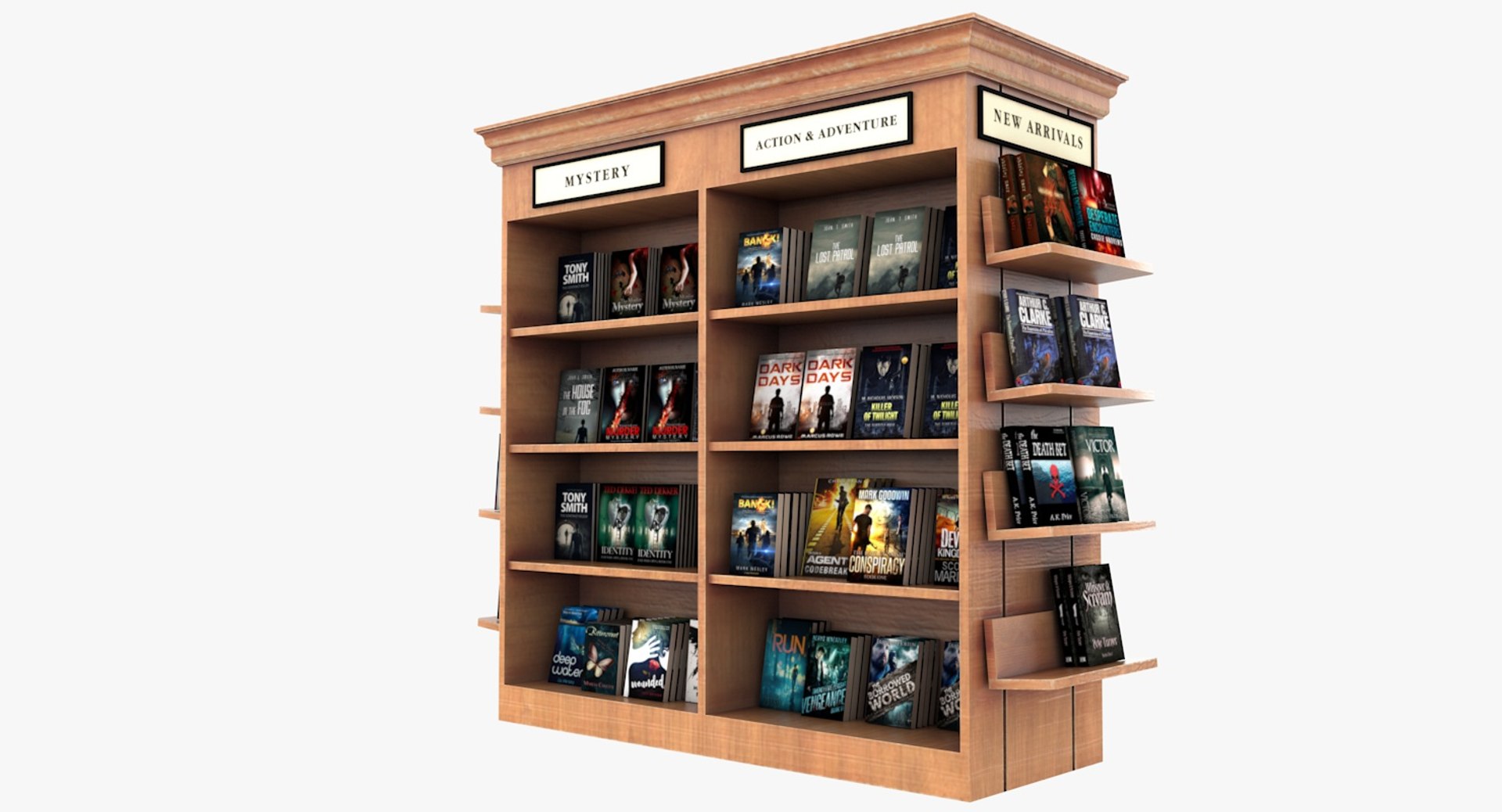 Bookstore Shelves Book 3D - TurboSquid 1288468