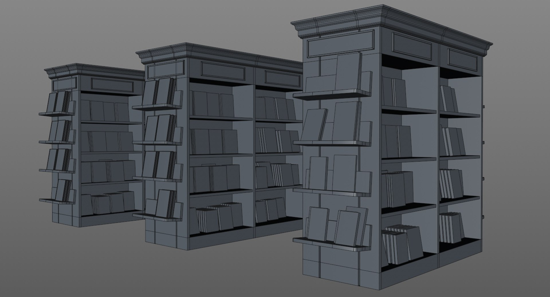 Bookstore Shelves Book 3D - TurboSquid 1288468
