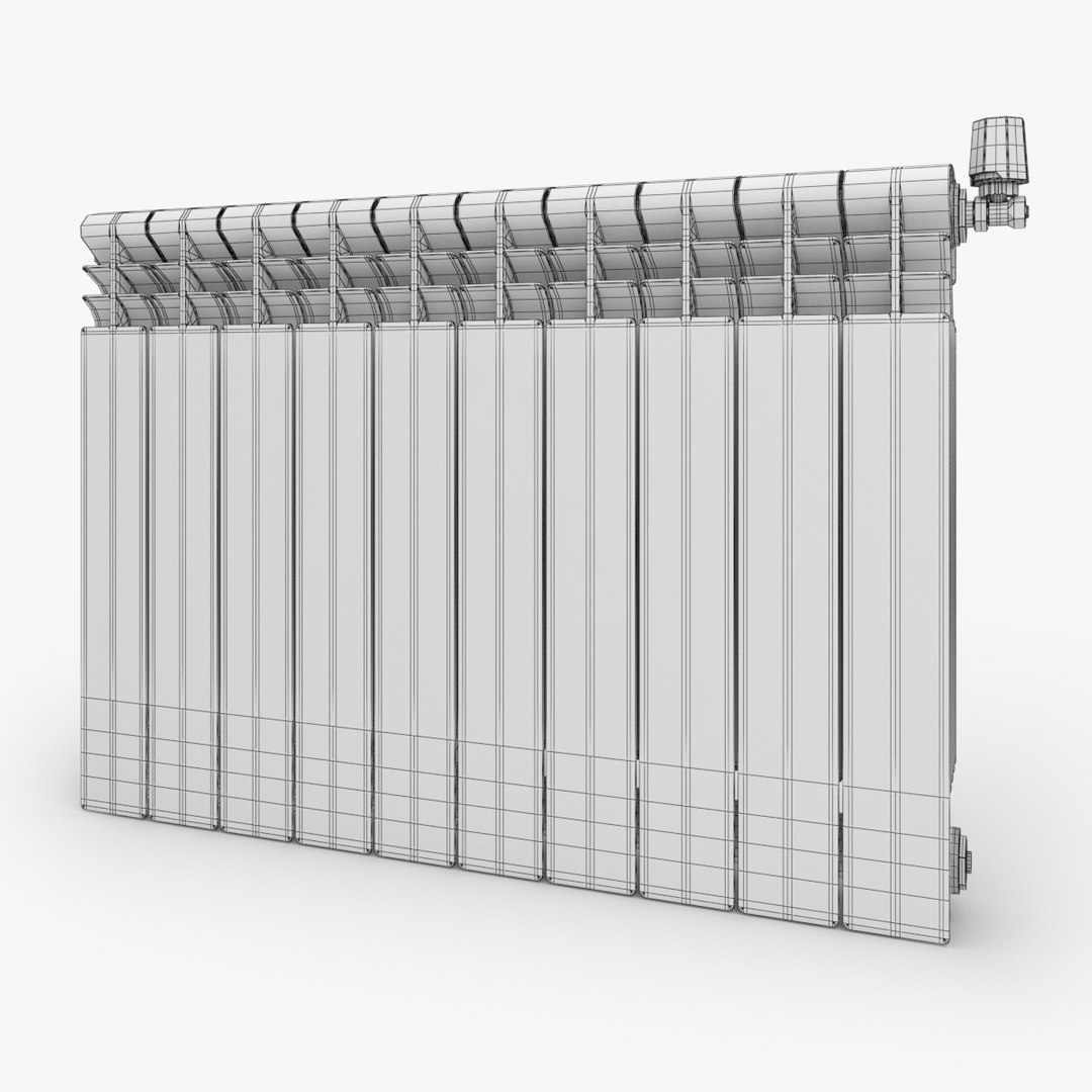 Modern Radiator 3d Model