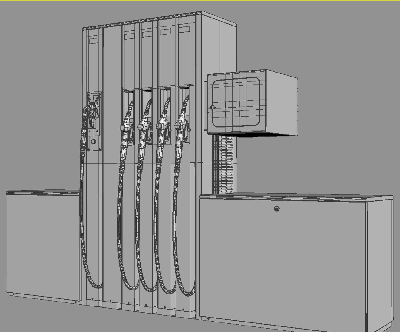 gas pumping unit gilbarco 3d model