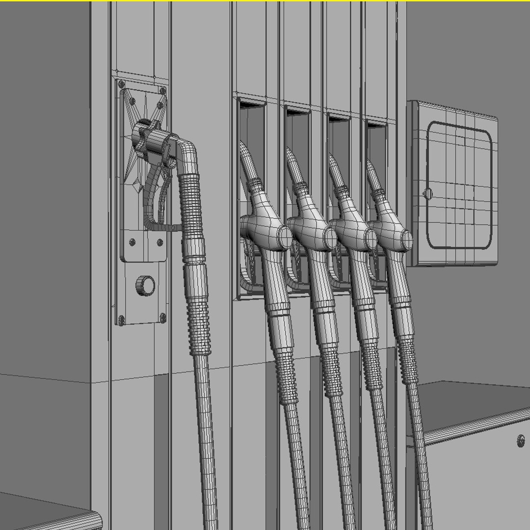 gas pumping unit gilbarco 3d model
