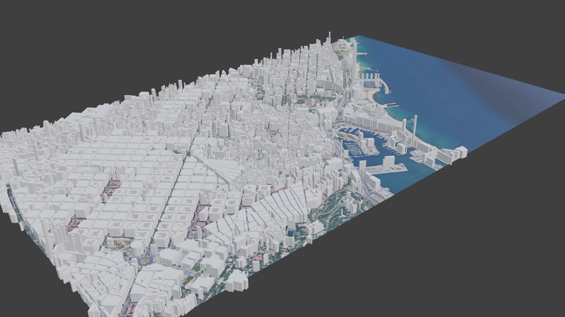 3D Barcelona City Model - TurboSquid 1902212