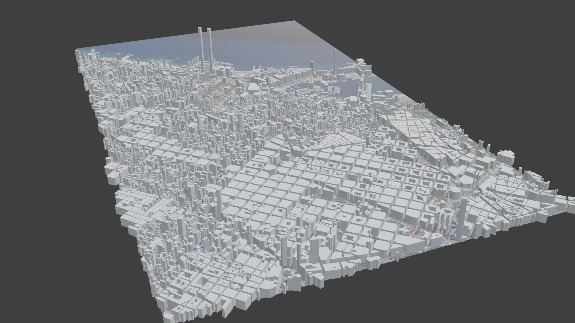 3D Barcelona City Model - TurboSquid 1902212