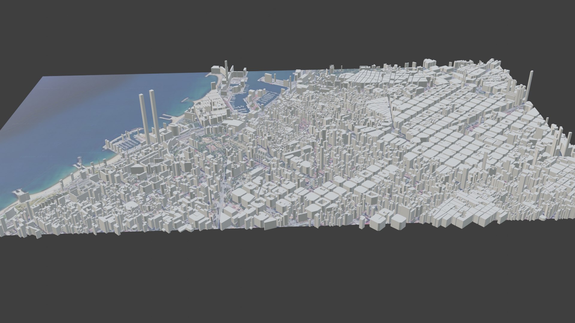 3D Barcelona City Model - TurboSquid 1902212