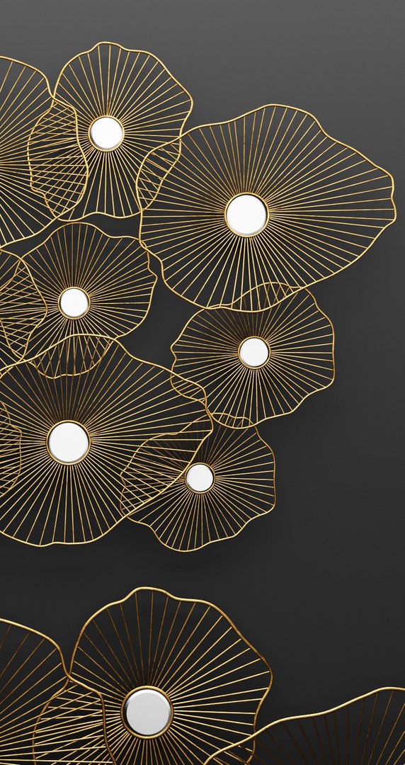 Lily Pad Wall Decor 3d Model