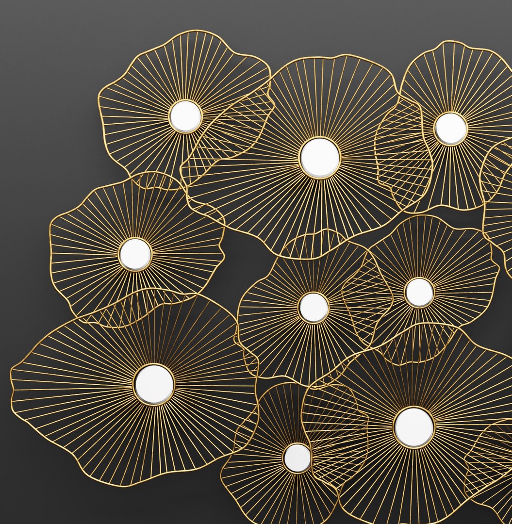 Lily Pad Wall Decor 3d Model
