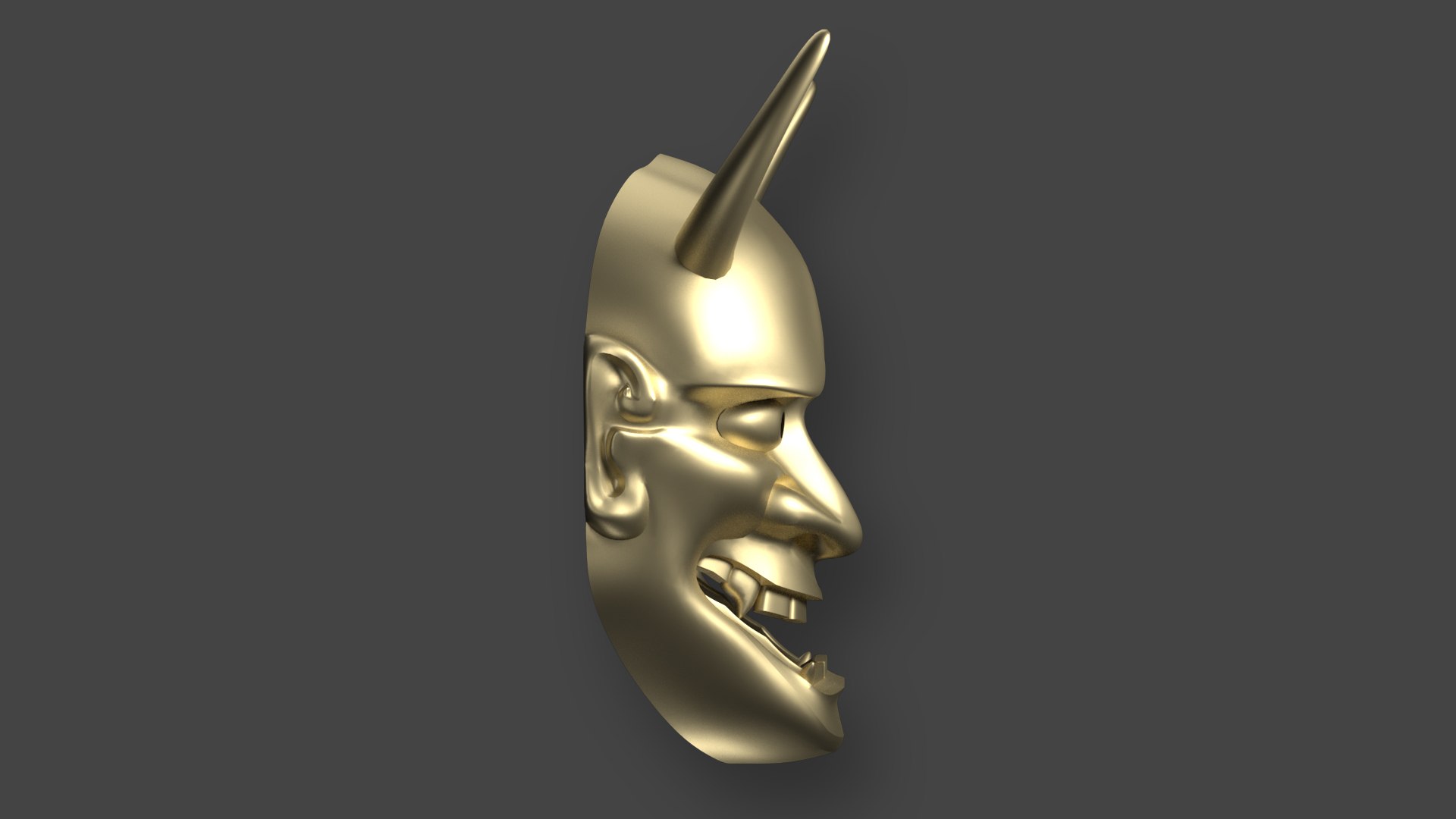 3D Model Japanese Traditional Noh-Mask Hannya - TurboSquid 1732705