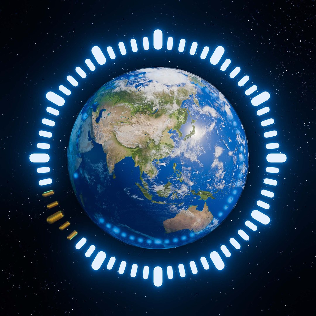 3D Earth Hour Time - TurboSquid 2342707