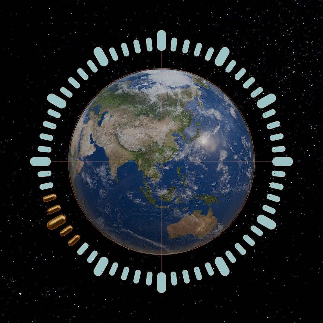 3D Earth Hour Time - TurboSquid 2342707
