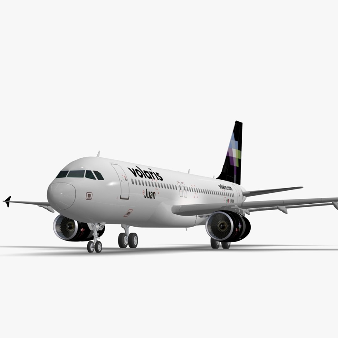 3D Airbus A320-232 Volaris Model - TurboSquid 1190573