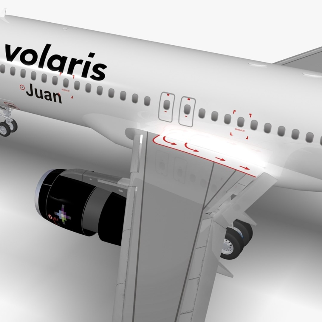 3D Airbus A320-232 Volaris Model - TurboSquid 1190573
