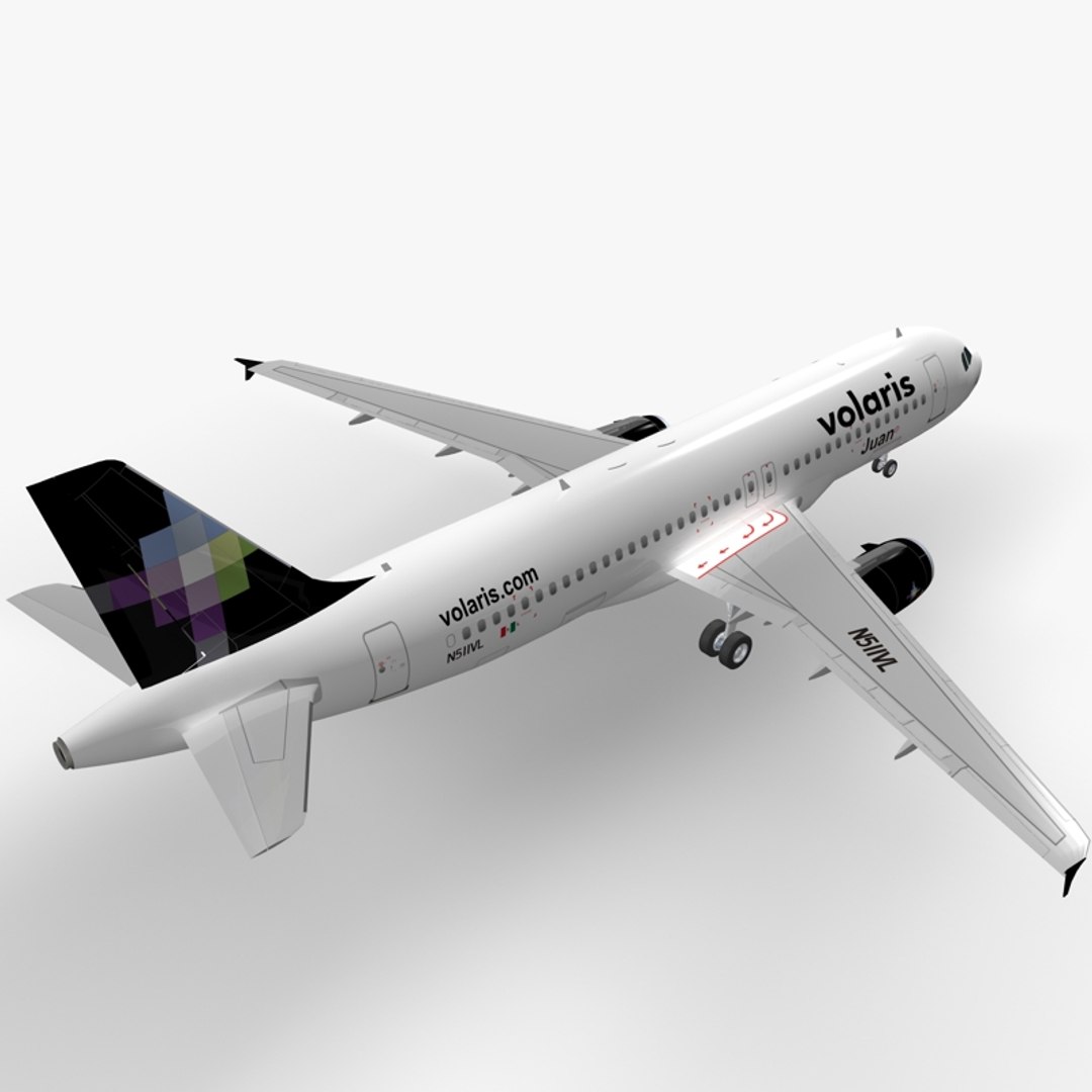 3D Airbus A320-232 Volaris Model - TurboSquid 1190573