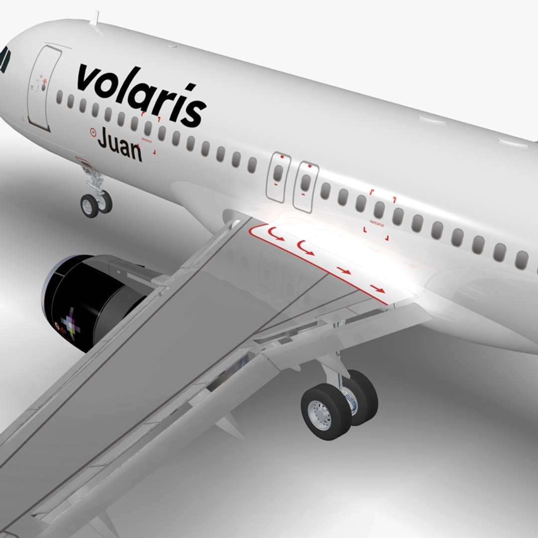 3D Airbus A320-232 Volaris Model - TurboSquid 1190573