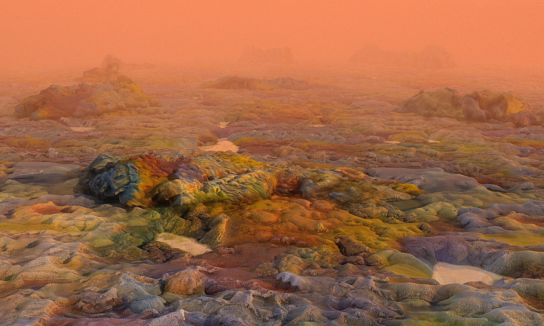 Alien Planet Terrain 2 3D Model - TurboSquid 2059452