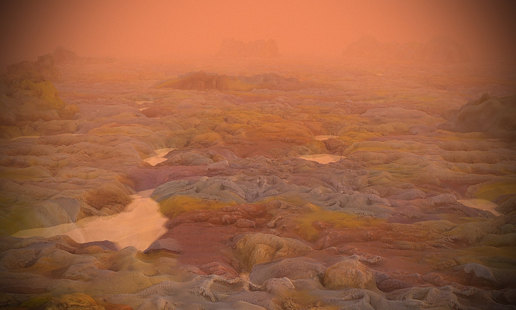 Alien Planet Terrain 2 3D Model - TurboSquid 2059452