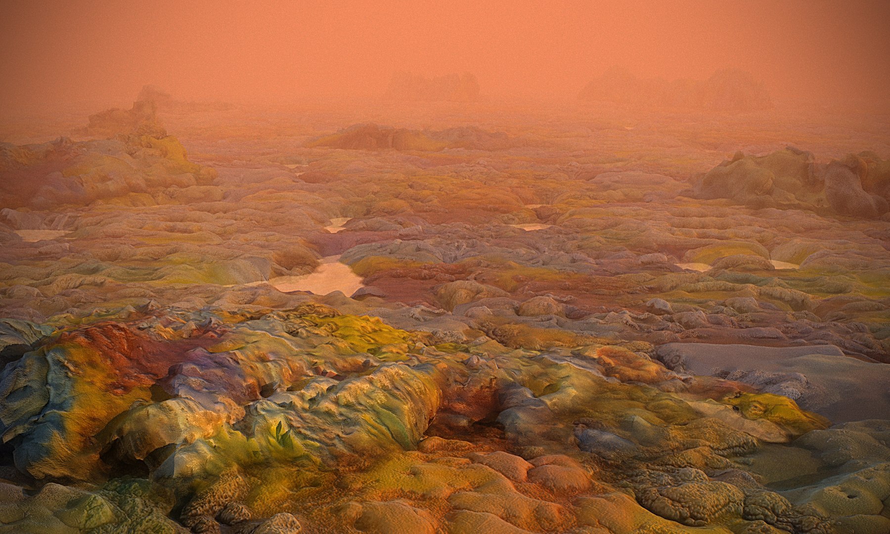 Alien Planet Terrain 2 3D Model - TurboSquid 2059452