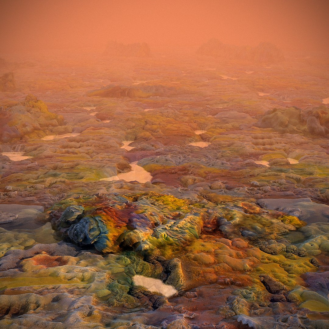 Alien Planet Terrain 2 3D Model - TurboSquid 2059452