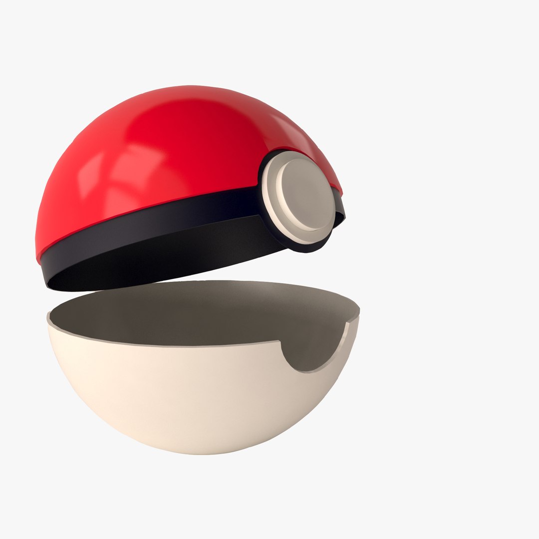 3d model pokemon ball rigged