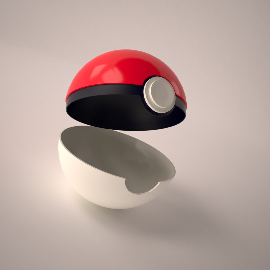 3d model pokemon ball rigged