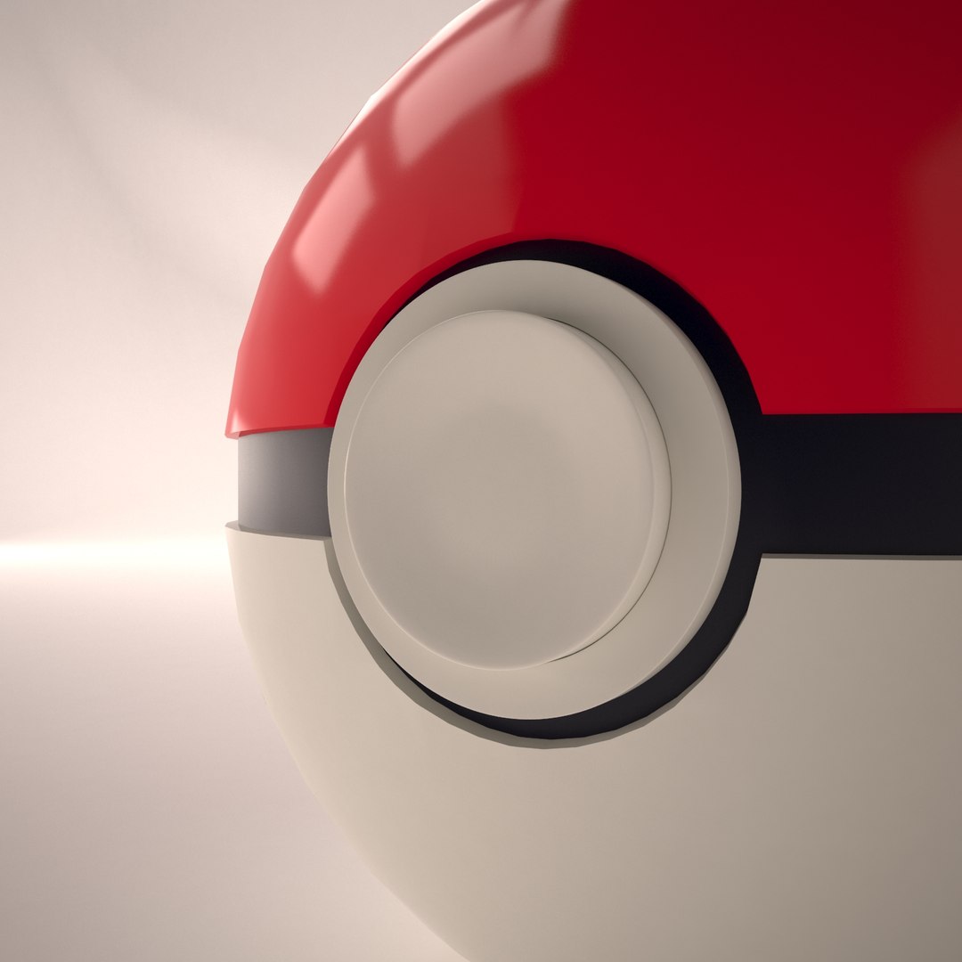 3d model pokemon ball rigged