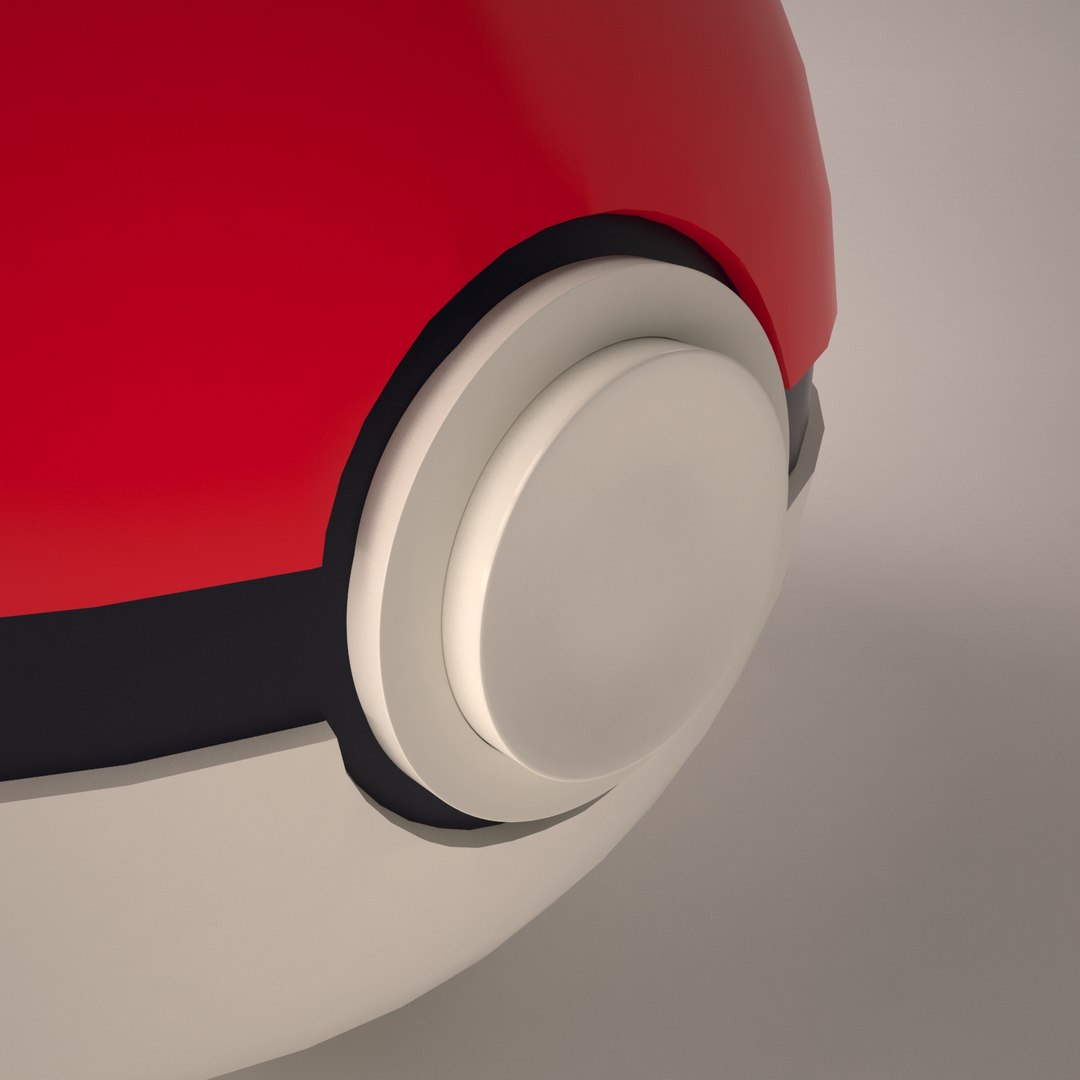 3d model pokemon ball rigged