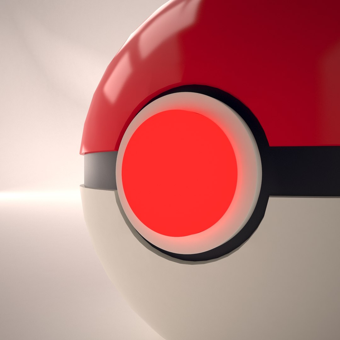 3d model pokemon ball rigged
