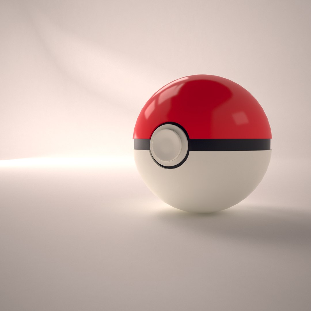 3d model pokemon ball rigged