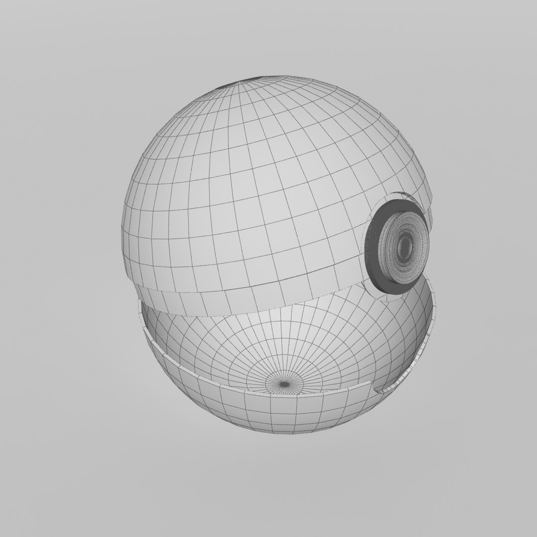3d model pokemon ball rigged