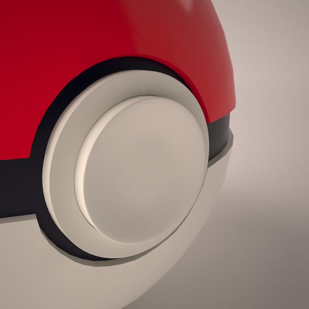 3d model pokemon ball rigged