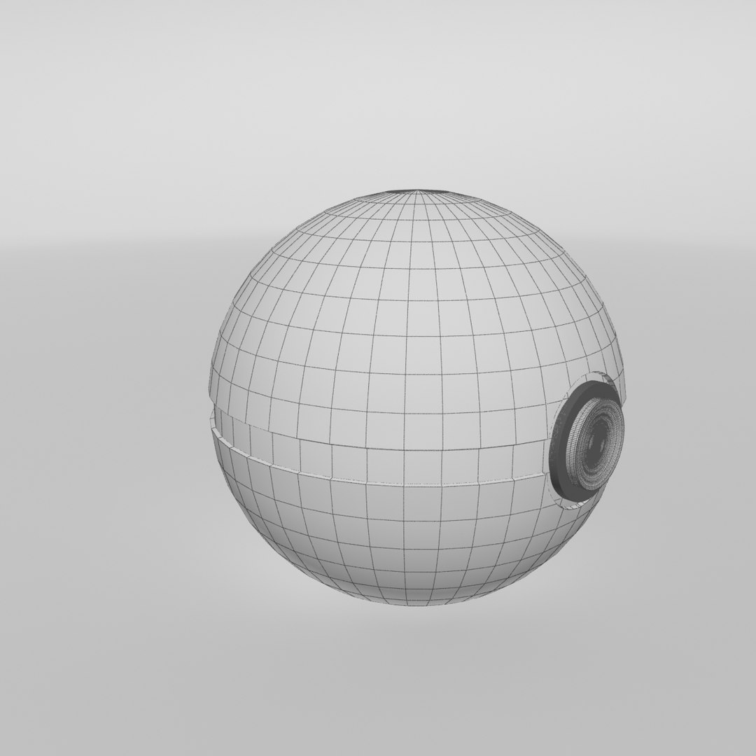 3d model pokemon ball rigged