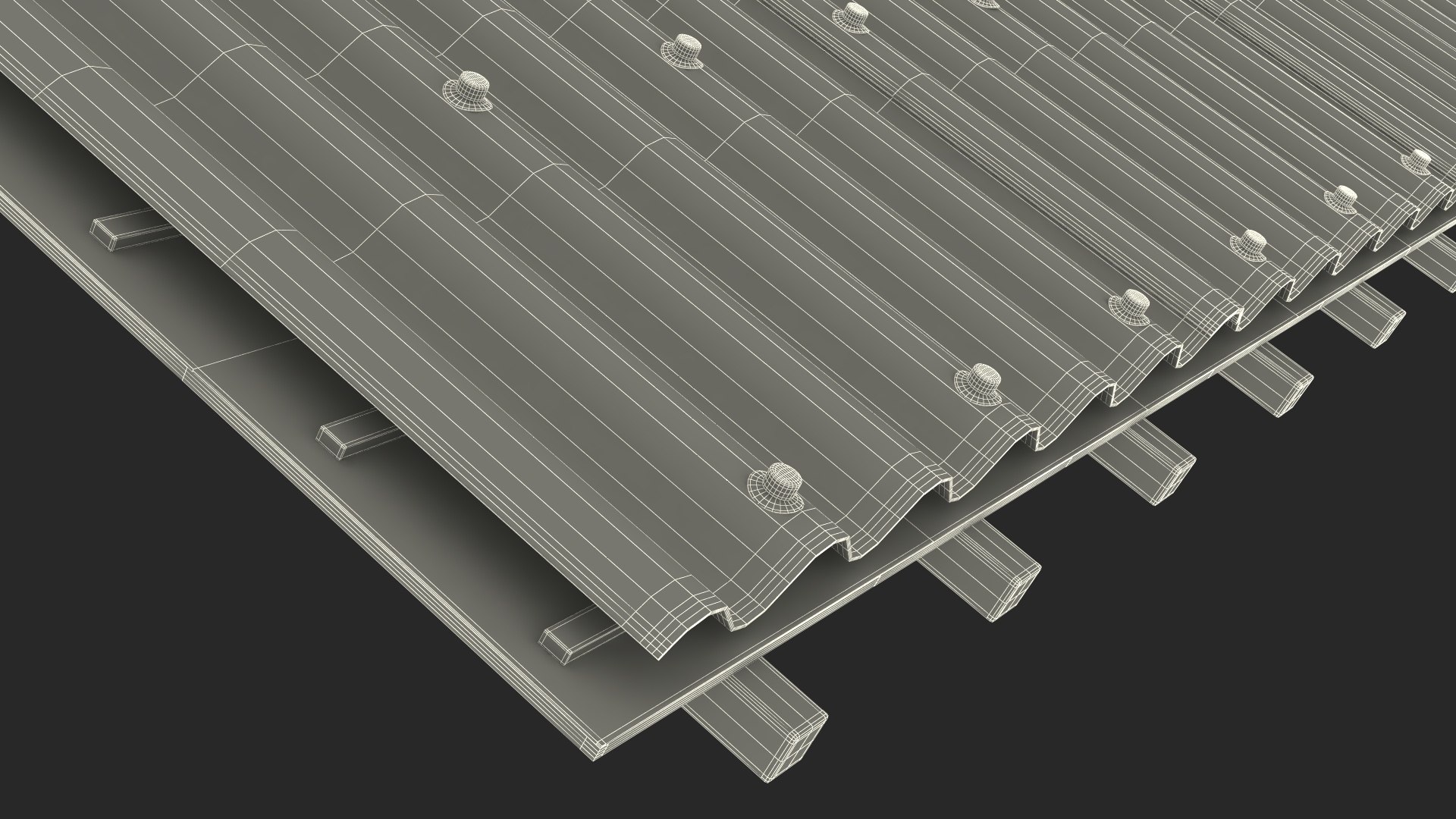 Onduline Roofing Model - TurboSquid 2248318