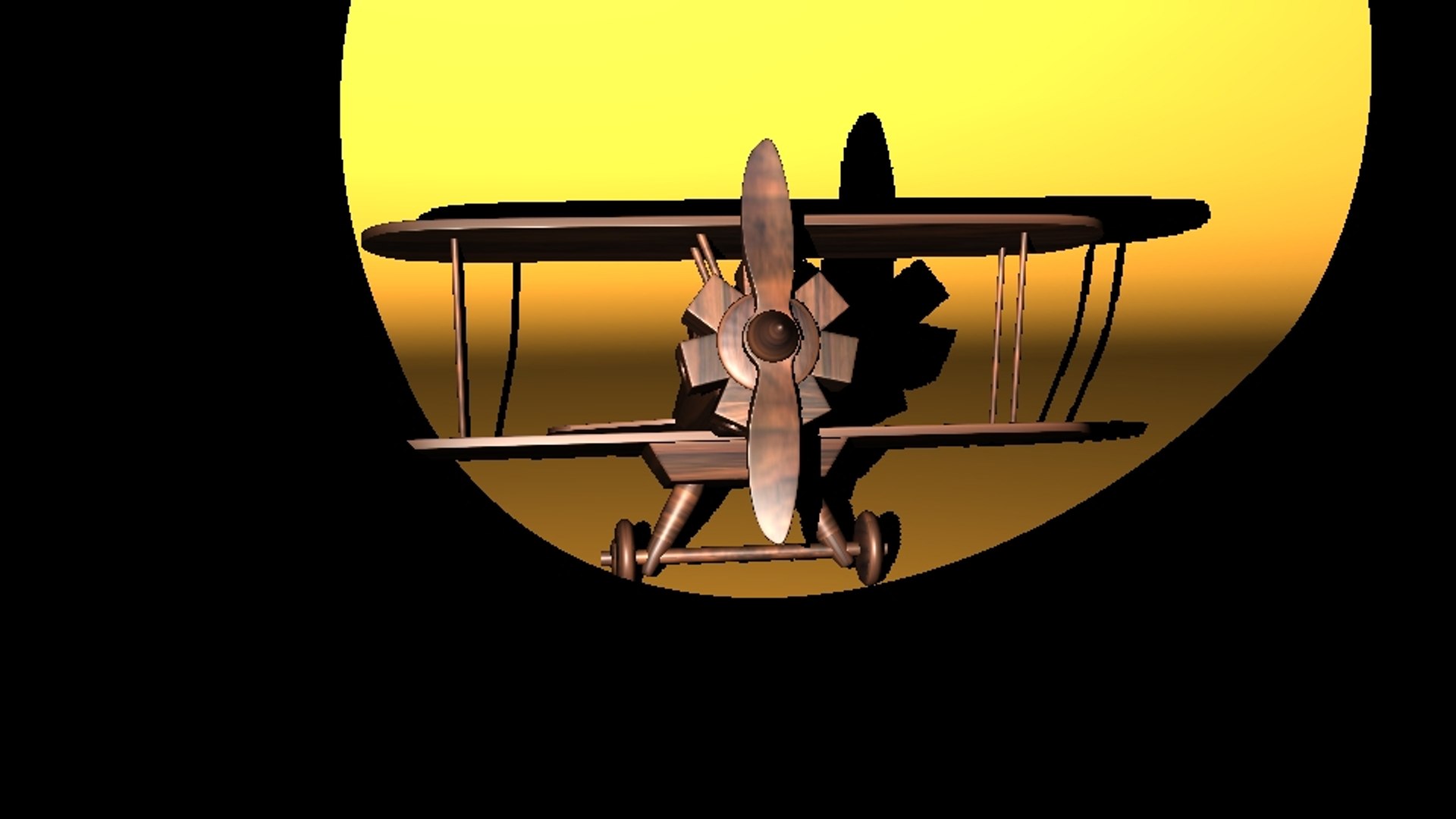 Wooden Plane Model - TurboSquid 1234680