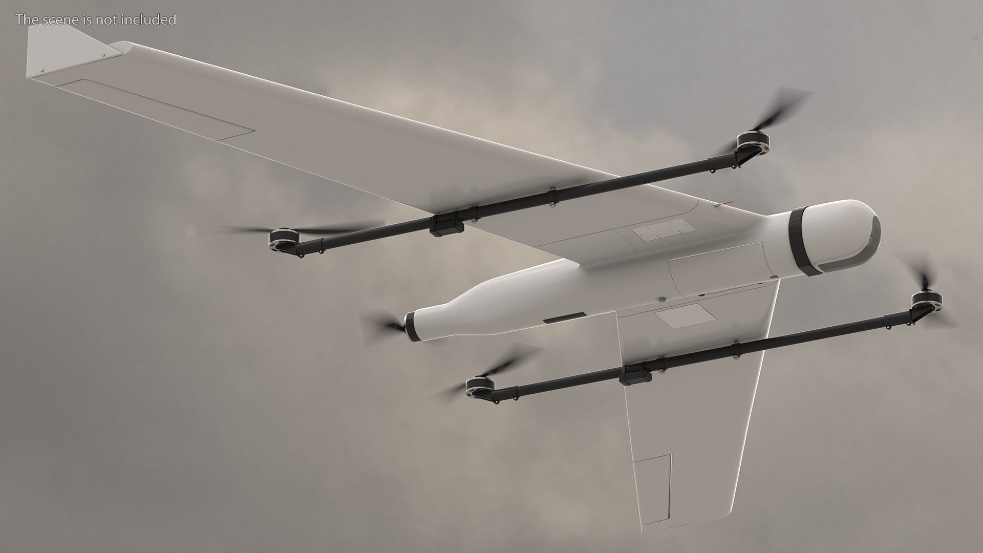 3D ZALA VTOL Unmanned Aerial Vehicle Rigged - TurboSquid 2041102